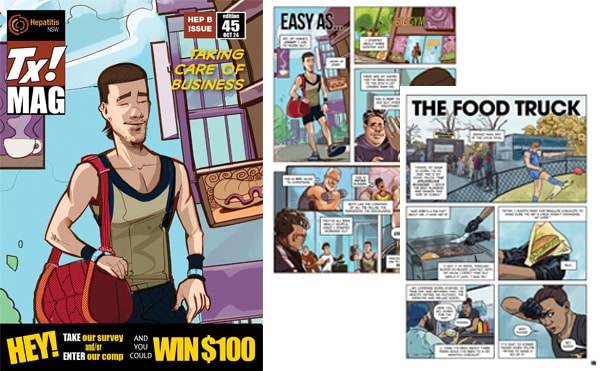 Tx! MAG #45 | Easy read comic | Hepatitis NSW